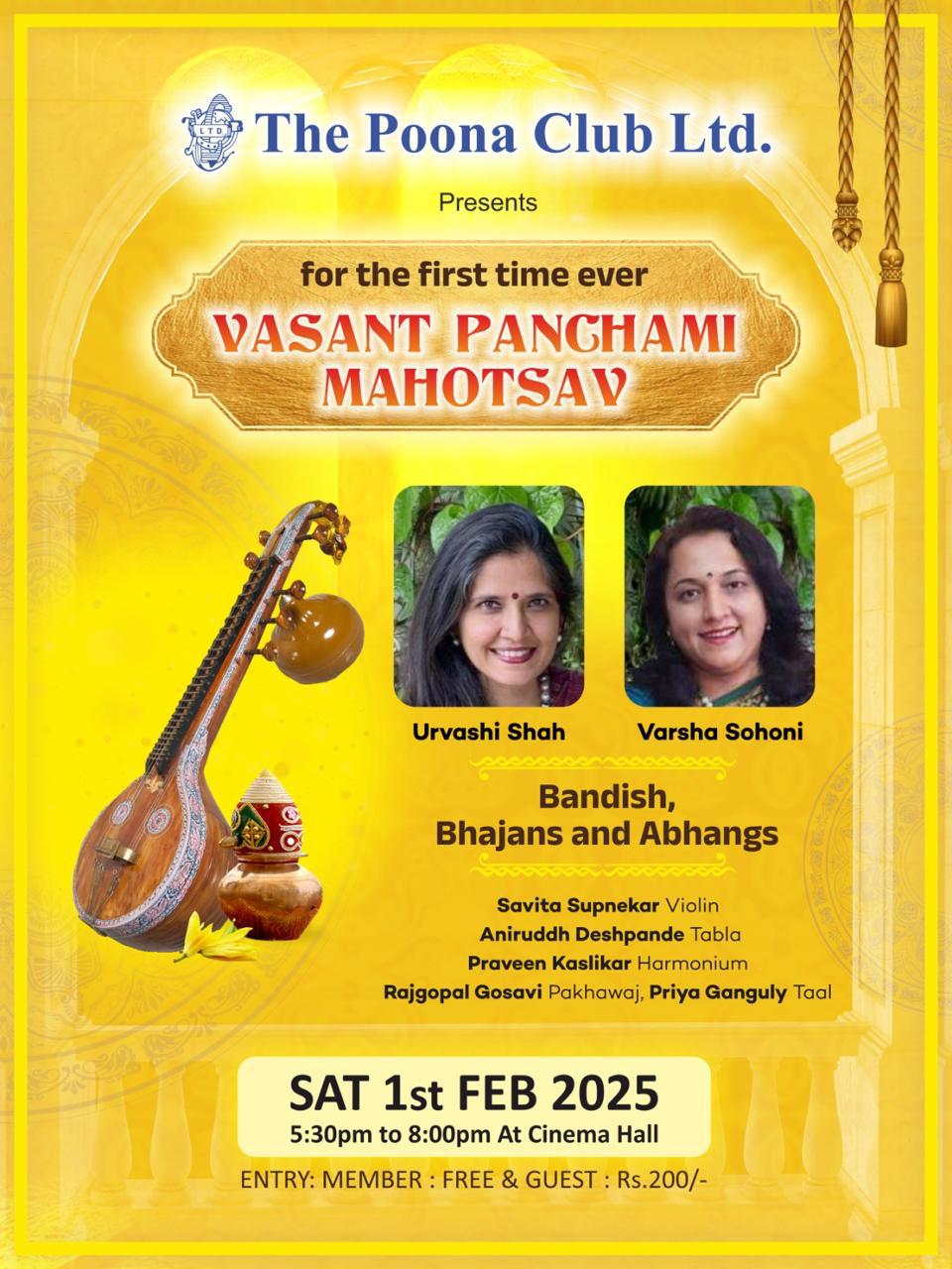 Vasant Panchami Mahotsav on 1st Feb 2025 5.30pm at Cinema Hall - The ...
