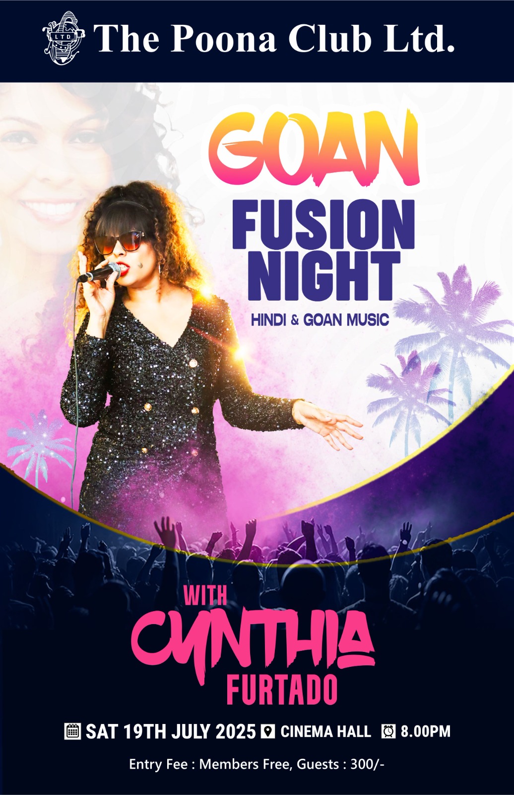 Goan Fusion Night With Cynthia Furtado on 19th July 2025 8.00PM at ...